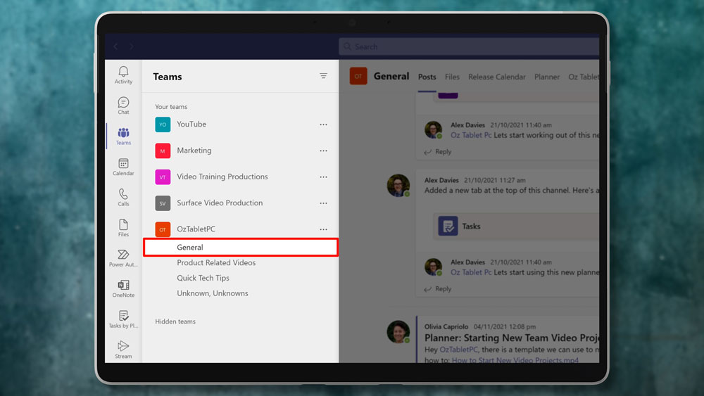 How to use a OneNote Notebook in Teams
